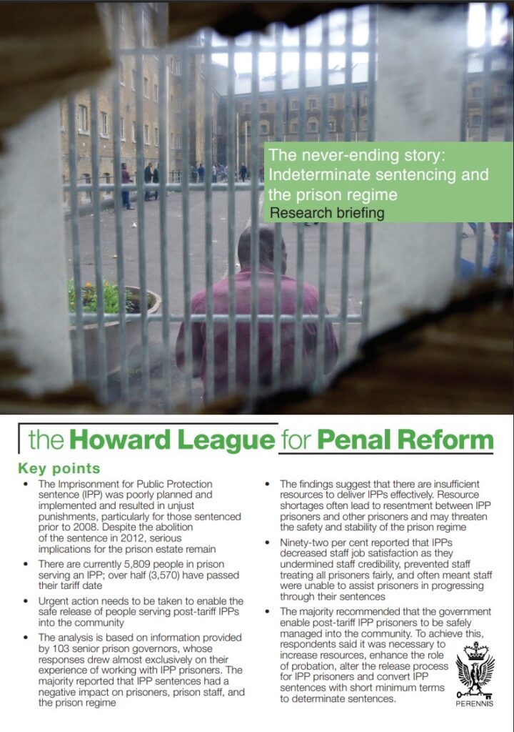 The Howard League | What are IPP sentences?